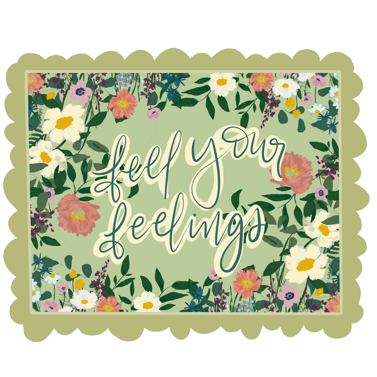 “Feel Your Feelings” sticker – CelesteAddisonArt